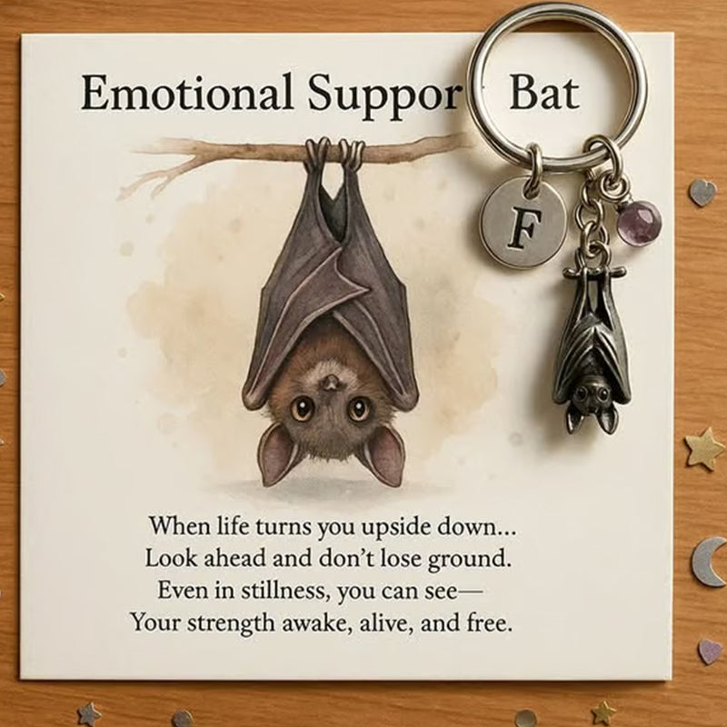🦇Emotionell stöd-fladdermus-nyckelring – moisere